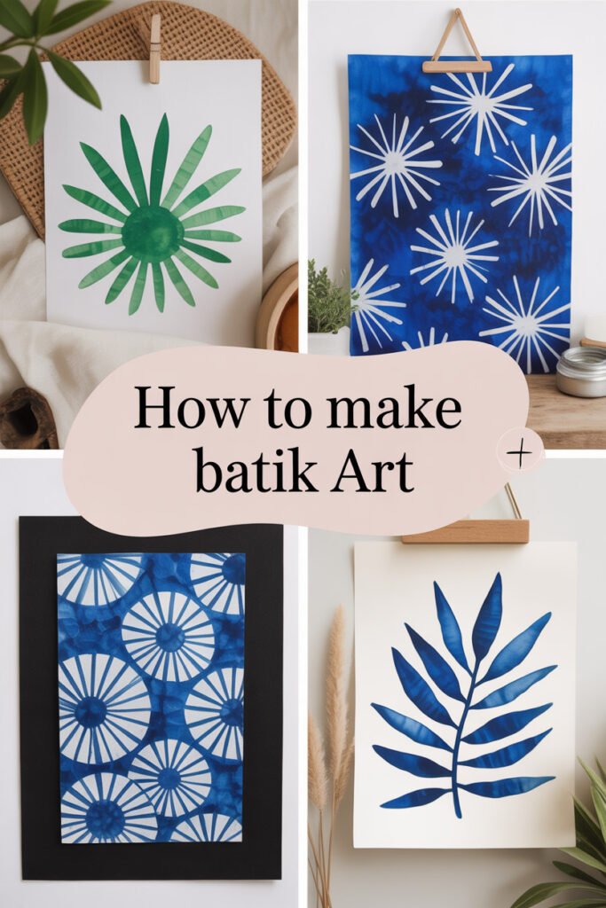 How to Make Paper Batik Art at Home (Crayons & Glue) – BatikIndonesia.com