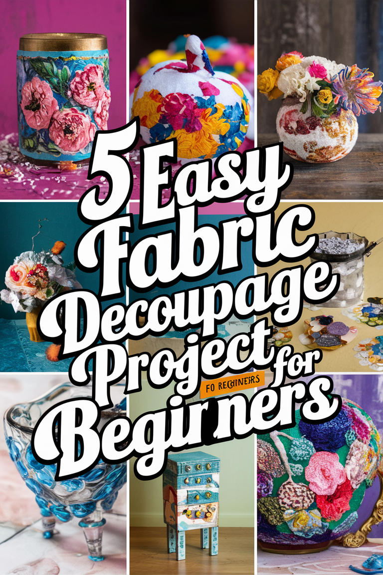 5 Easy Fabric Decoupage Projects for Beginners – BatikIndonesia.com
