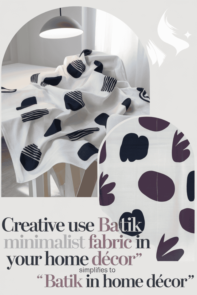 Creative Use Batik Minimalist Fabric in Your Home Décor ...