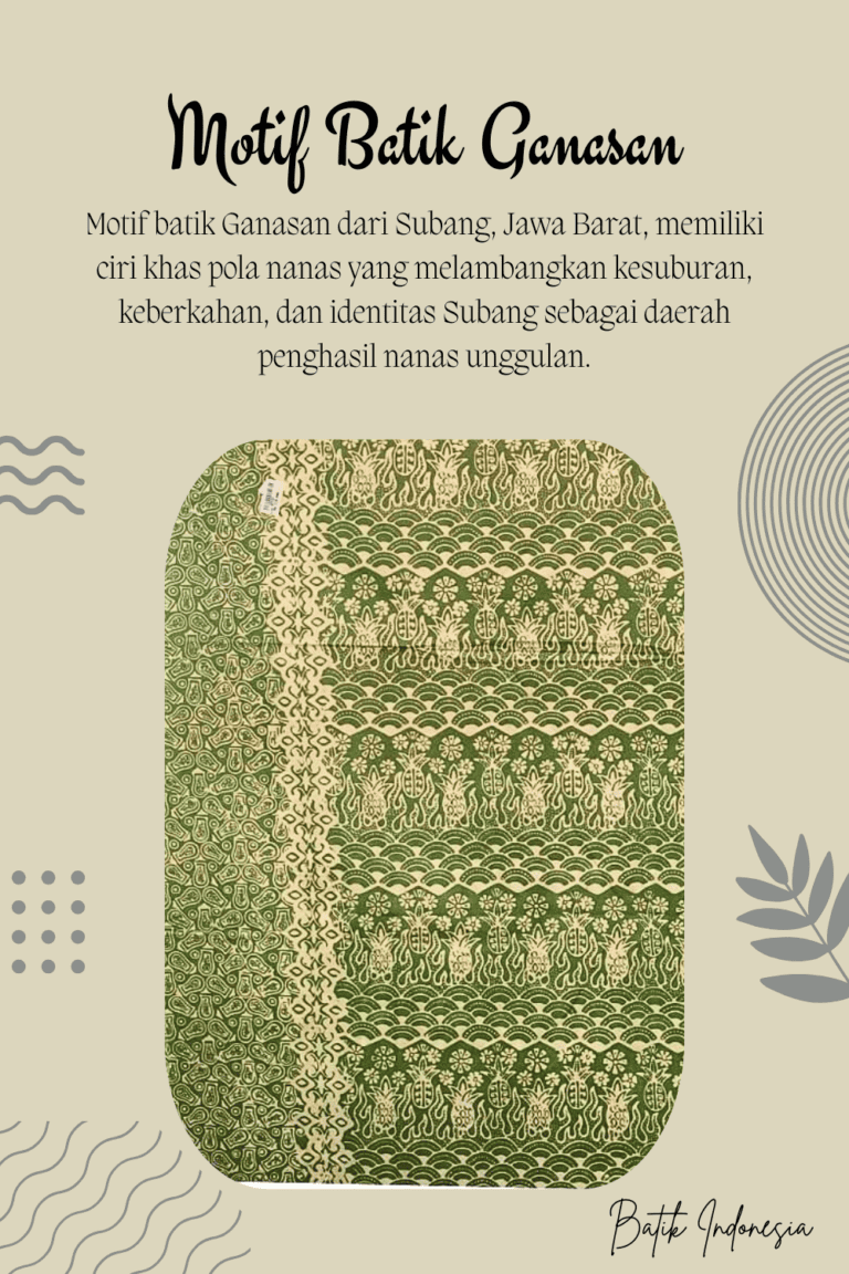 Motif Batik Ganasan Asal Subang Jawa Barat – BatikIndonesia.com