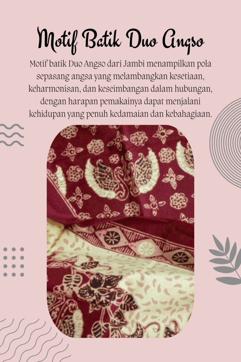 Motif Batik Duo Angso Asal Jambi – BatikIndonesia.com