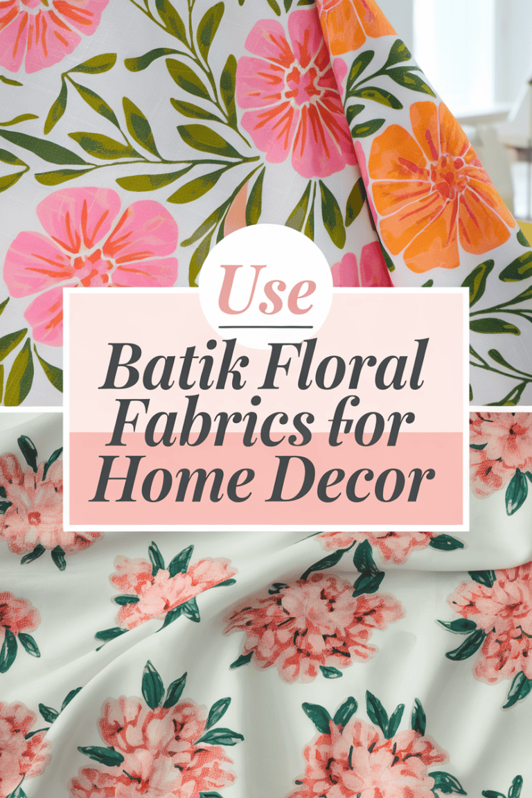Use Batik Floral Fabrics for Beautiful Home Decor – BatikIndonesia.com