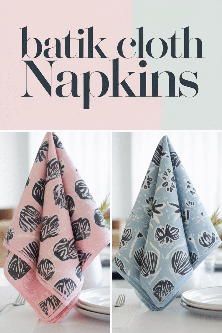 Use Batik Cloth Napkins for a Beautiful Table Setting – BatikIndonesia.com