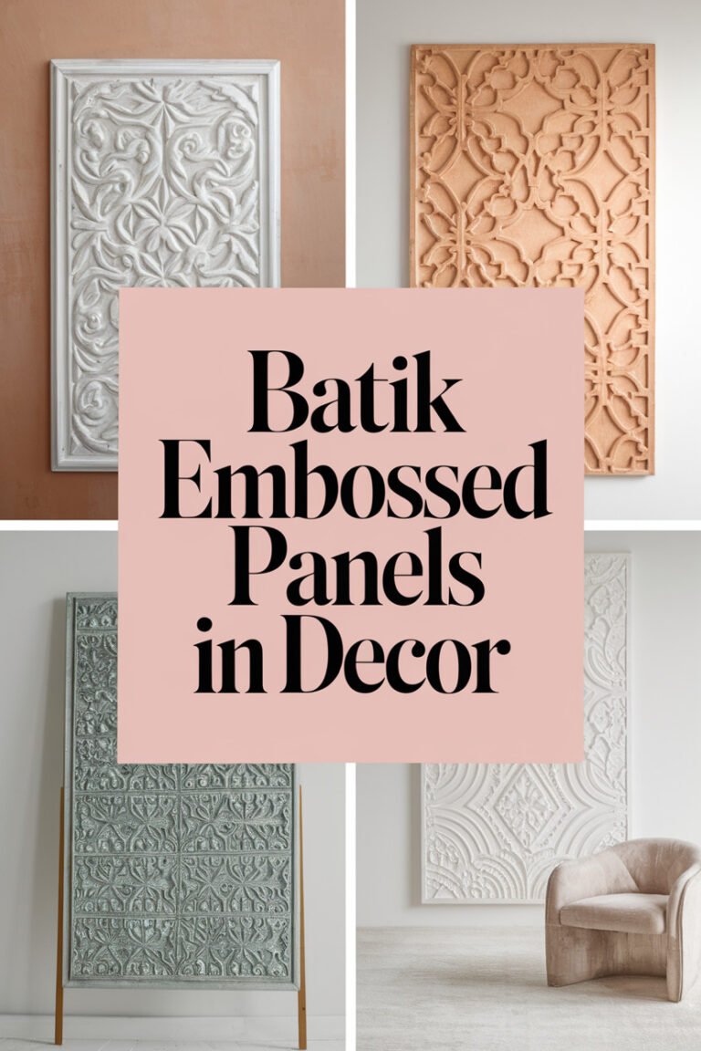 Inspiring Use Batik Embossed Panels in Your Home Decor – BatikIndonesia.com