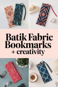 Batik Fabric Bookmarks to Brighten Your Reading Time and Spark ...