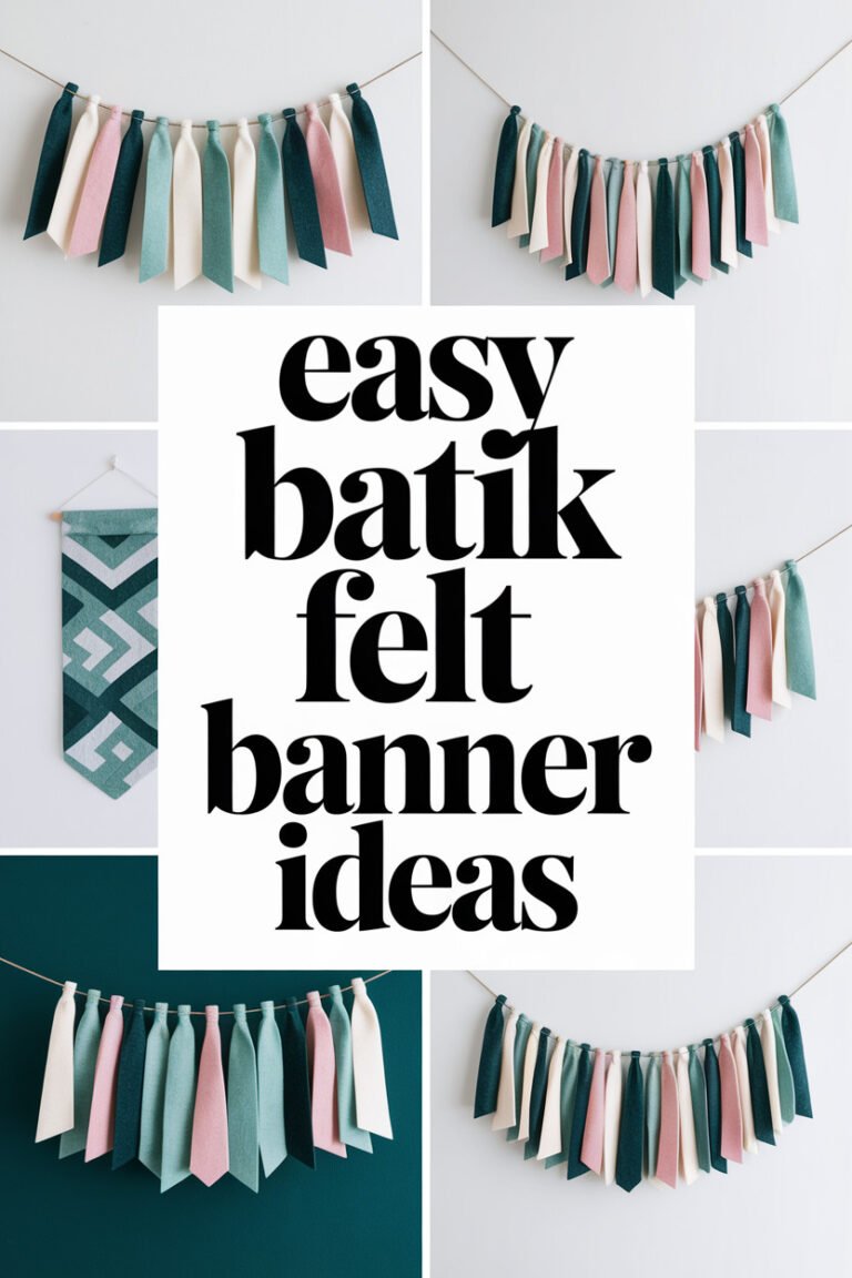 Easy Batik Felt Banner Ideas to Brighten Your Home – BatikIndonesia.com