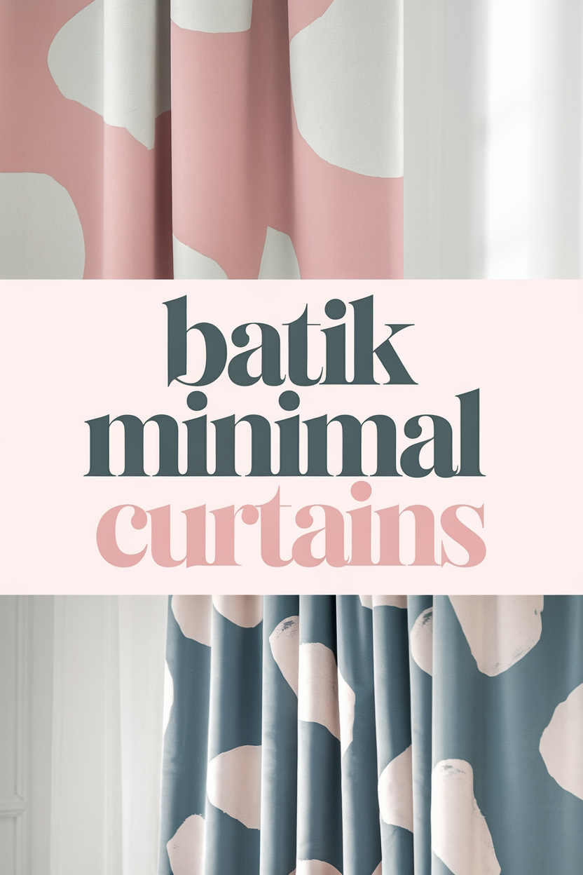 Use Batik Minimal Curtains for a Fresh Look in Your Home