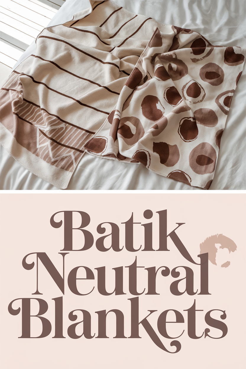 Cozy Use Batik Neutral Blankets in Your Home Decor