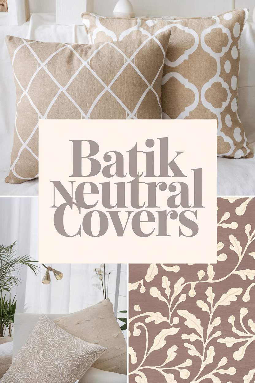Style Your Home with Batik Neutral Covers – BatikIndonesia.com