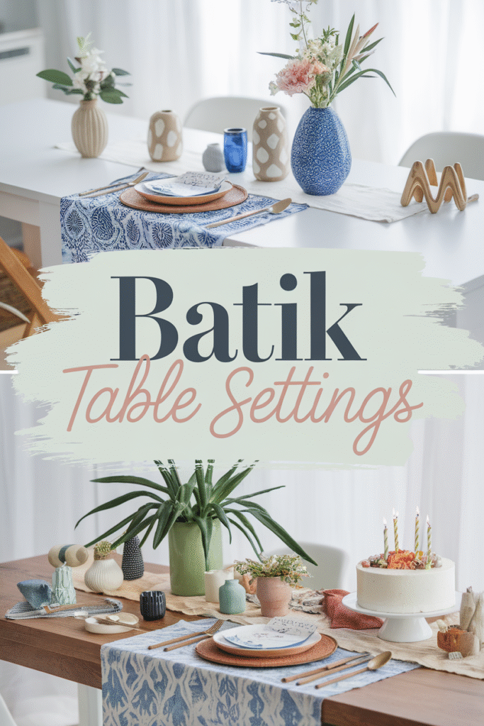 Batik Table Settings For Your Dining Experience – BatikIndonesia.com