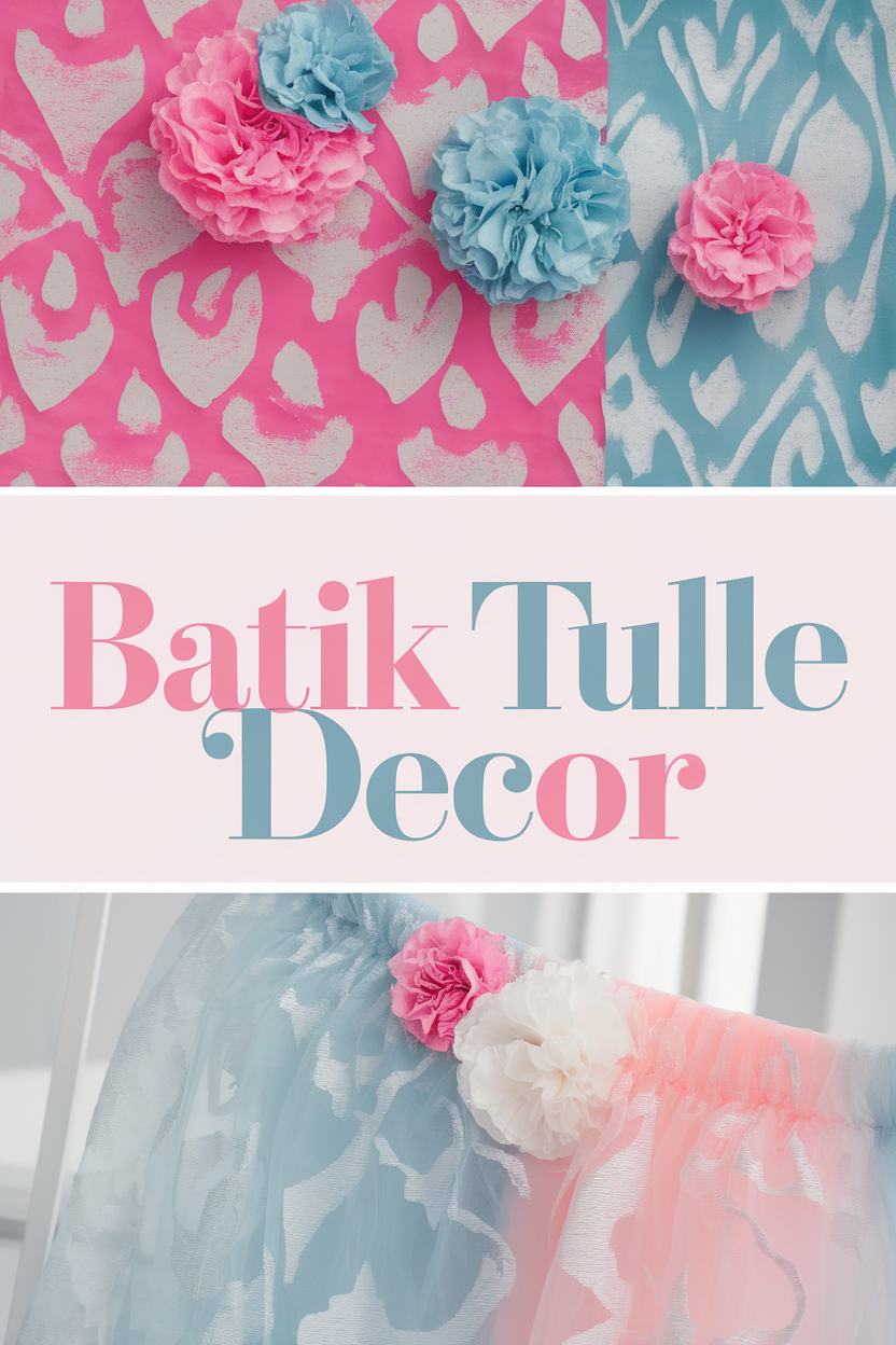 Use Batik Tulle Decor for Stunning Home Transformations