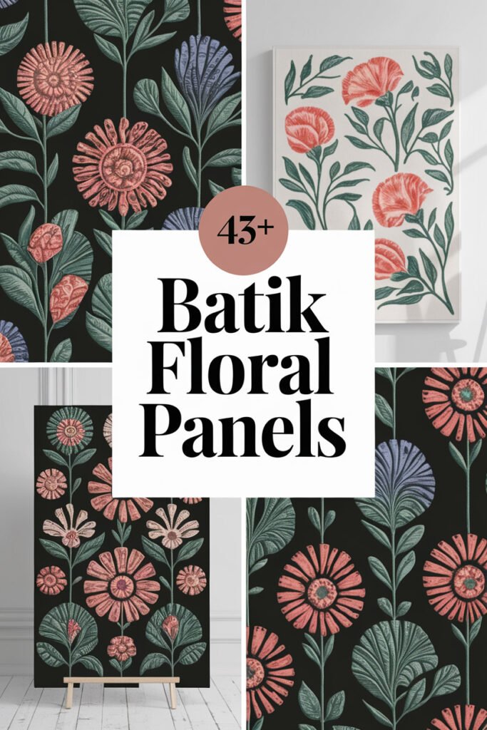 43+ Favorites to Inspire Batik Floral Panels in Your Home ...