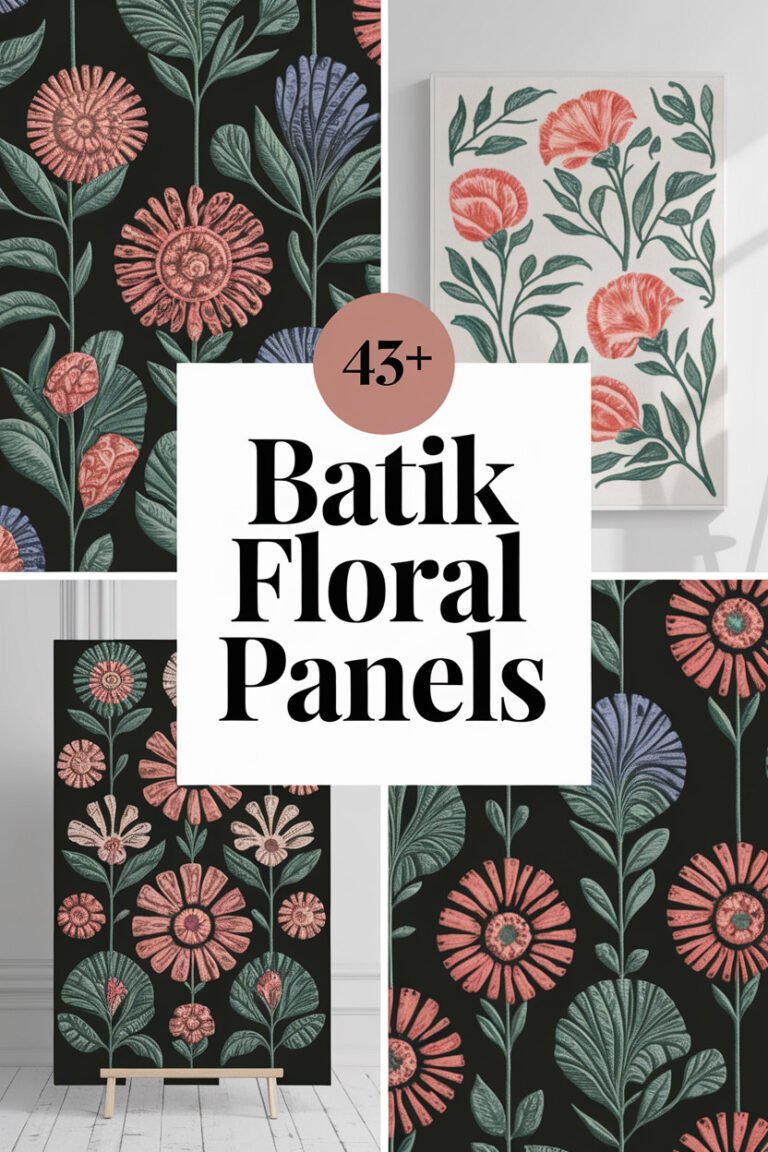 43+ Favorites to Inspire Batik Floral Panels in Your Home ...