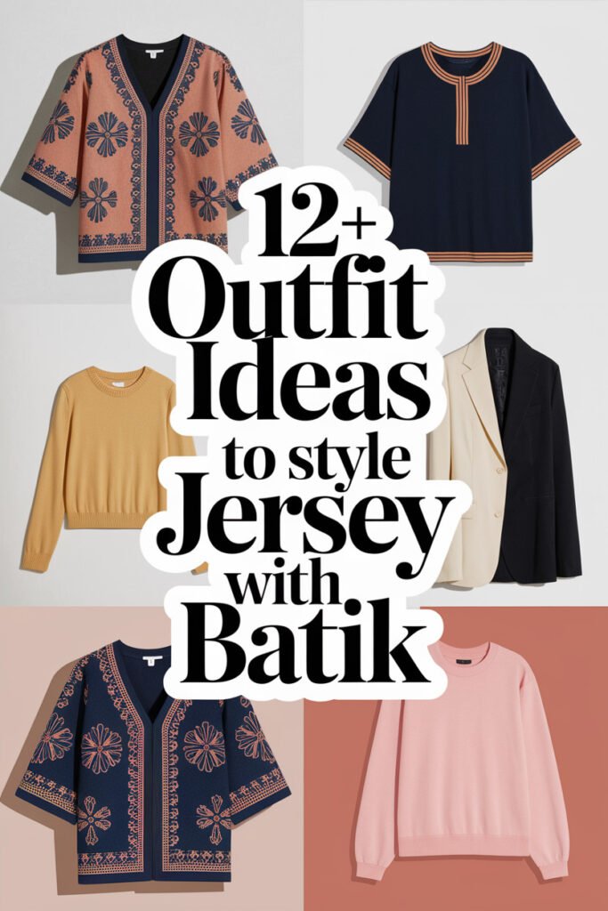 12+ Amazing Outfit Ideas to Style Jersey with Batik – BatikIndonesia.com