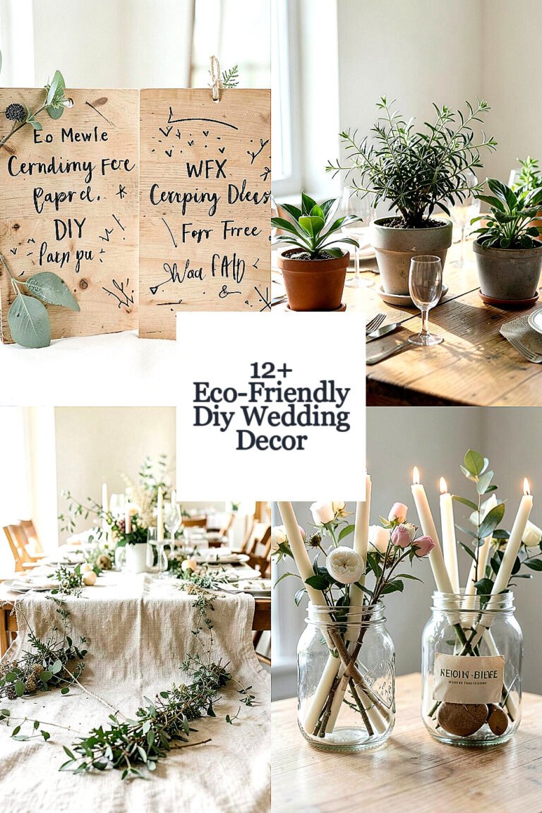 12+ Eco-friendly DIY Wedding Decor Ideas For Minimalist Couples ...